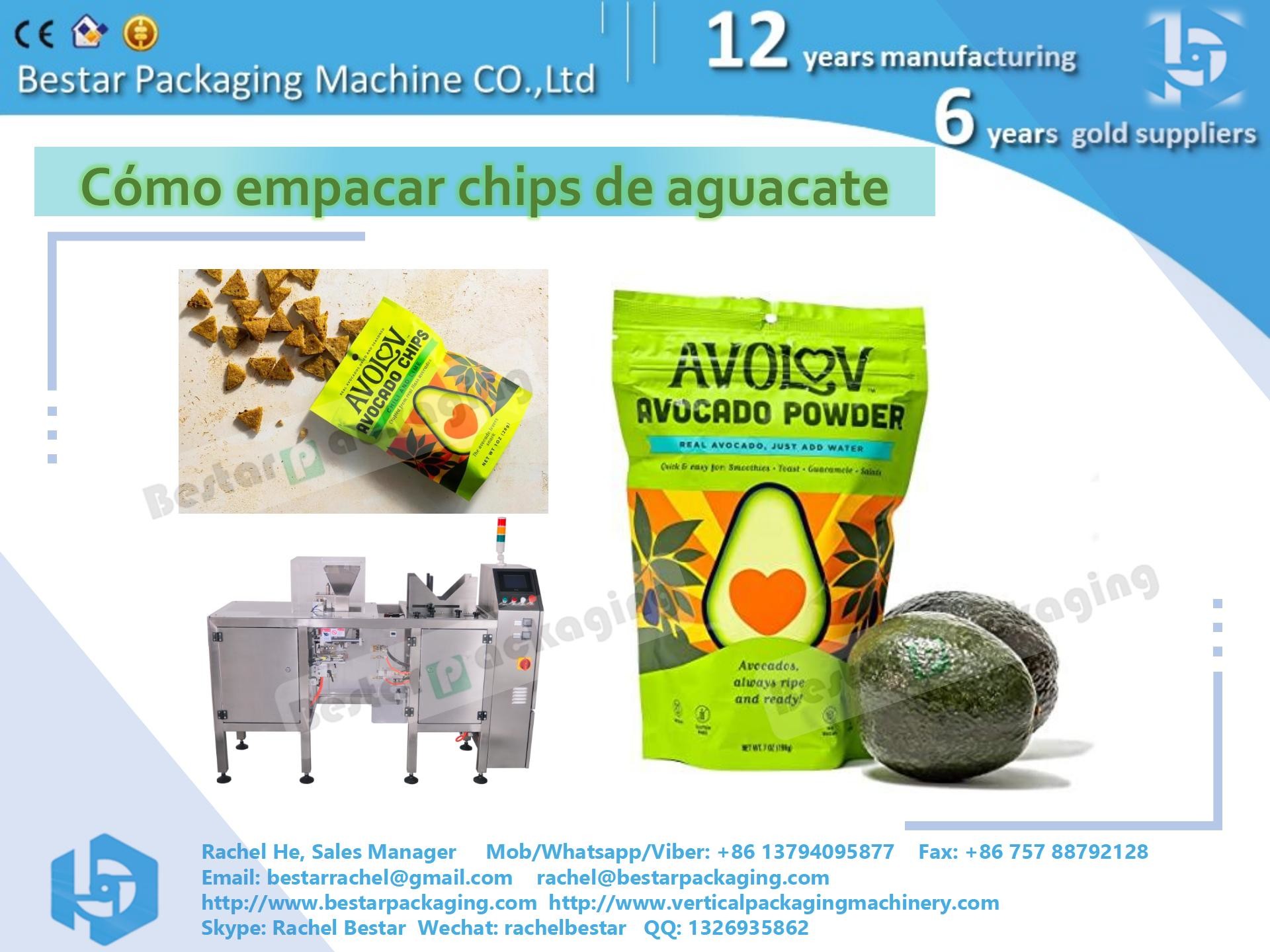 How to package avocado slices by Bestar automatic Doypack machine