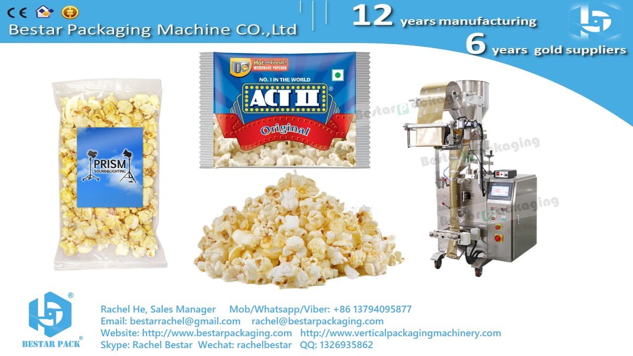 Hot! Bestar popcorn packing machine low cost snacks packaging machine ...