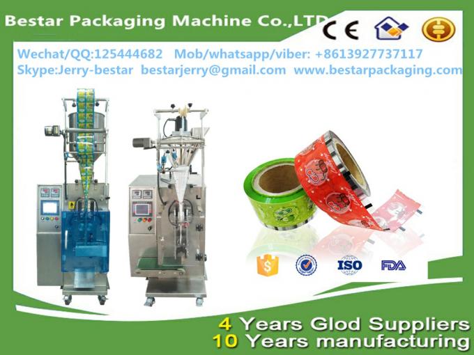 Hot laminated sachet shampoo packaging film &bestar packaging machine