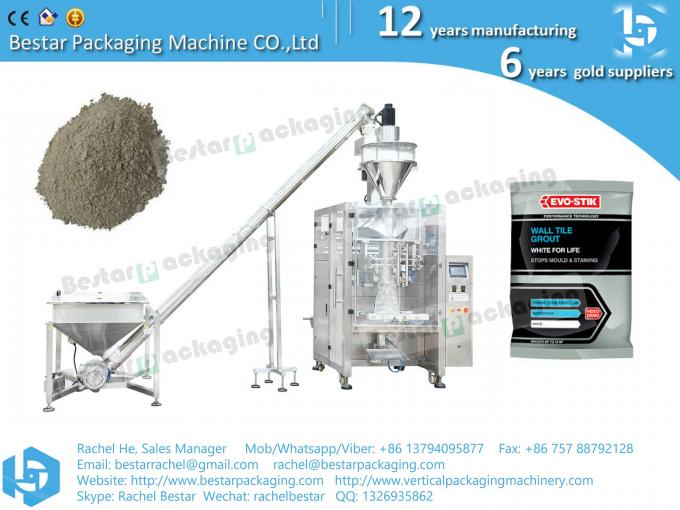 Automatic packaging machine for wall tile grout floor tile grout