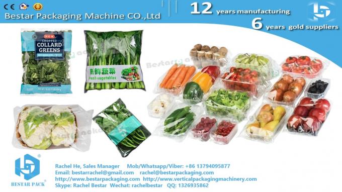 Greens cabbage leafy pouch packaging horizontal servo packing machine